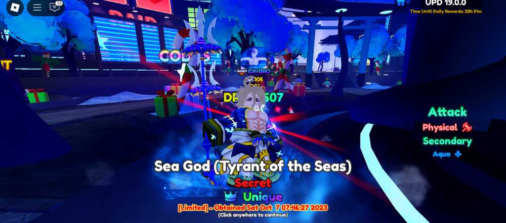 100% [Instant] [Anime AdventureS] Unique Sea God (Tyrant of the Seas ...