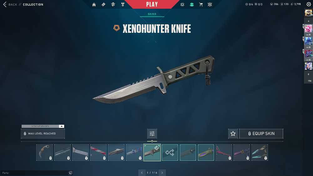 AP 2 KNIFE + 6 PREMIUM SKIN + 24 SKIN Xenohunter Knife + Oni Phantom ...