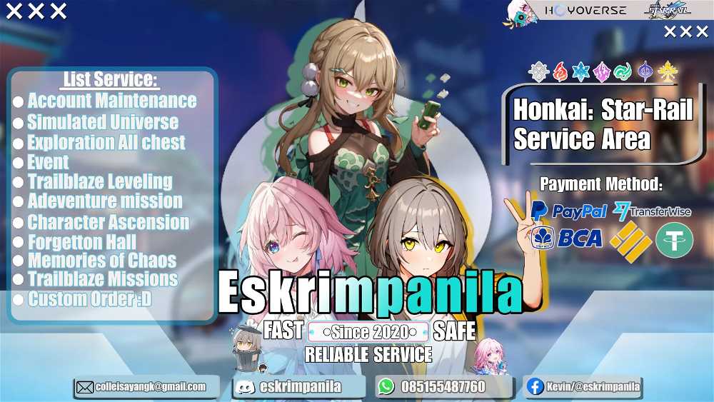 Custom Order Service Anything On HSR | Honkai star rail Boosting Service