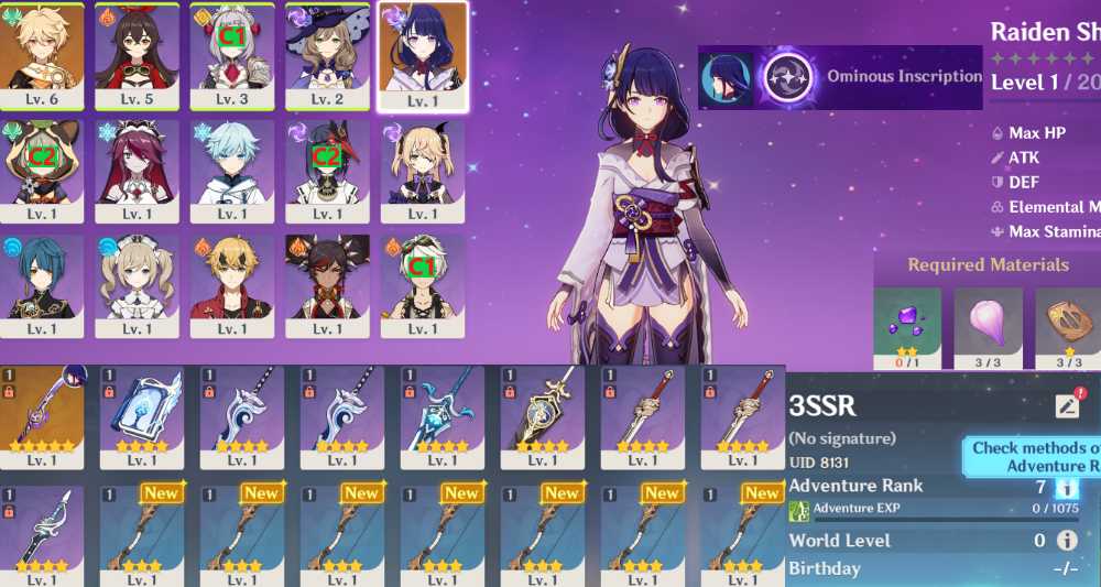 [Asia] AR7 Raiden Shogun Constellation 1 + Engulfing Lightning [INSTANT ...