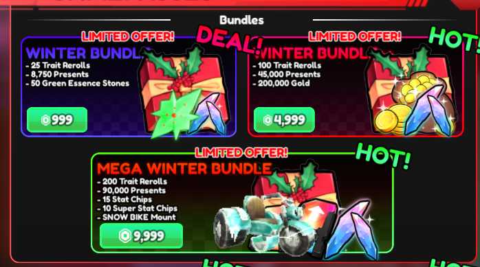 Anime Vanguards - Mega Winter Bundle + Winter Bundle ++ AND Winter ...
