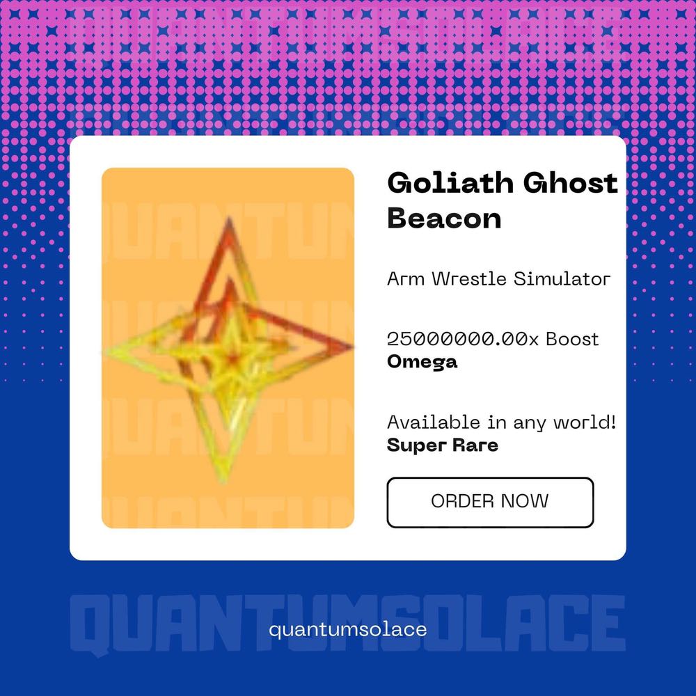 Goliath Void Ghost Beacon Arm Wrestle Simulator AWS Roblox