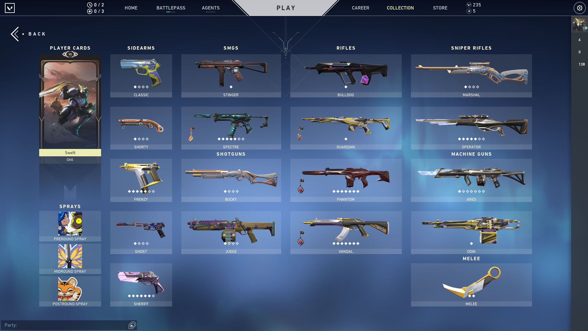 [EU] [60+Skin] Sentinels of Light Vandal | Singularity Phantom ...