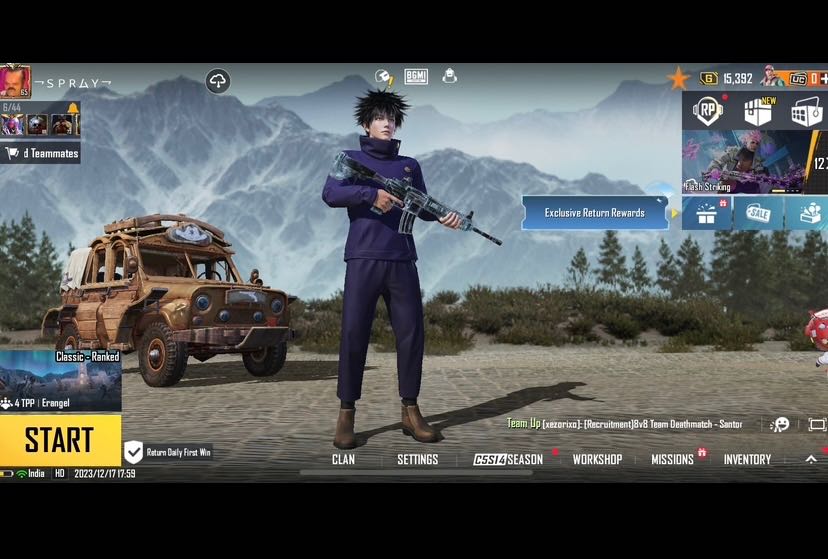 16k popularity points (for BGMI)