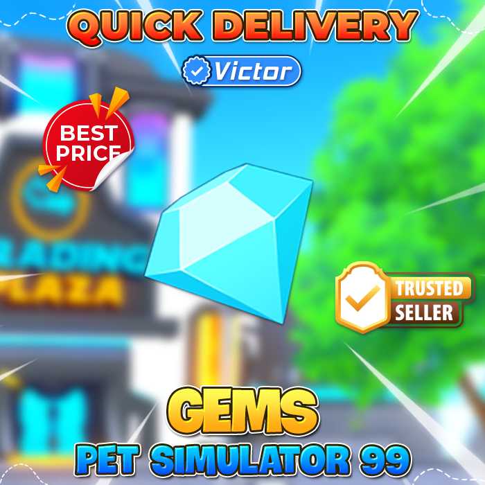 [CRAZY SALE] ️ 40B Gems | Pet Simulator 99 | PS99 FASTEST