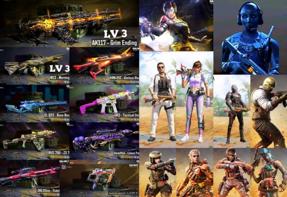 |Lvl 300 | Roze Rook | 2 Mythic Guns AK117 M13| 7 Legendary Guns With ...