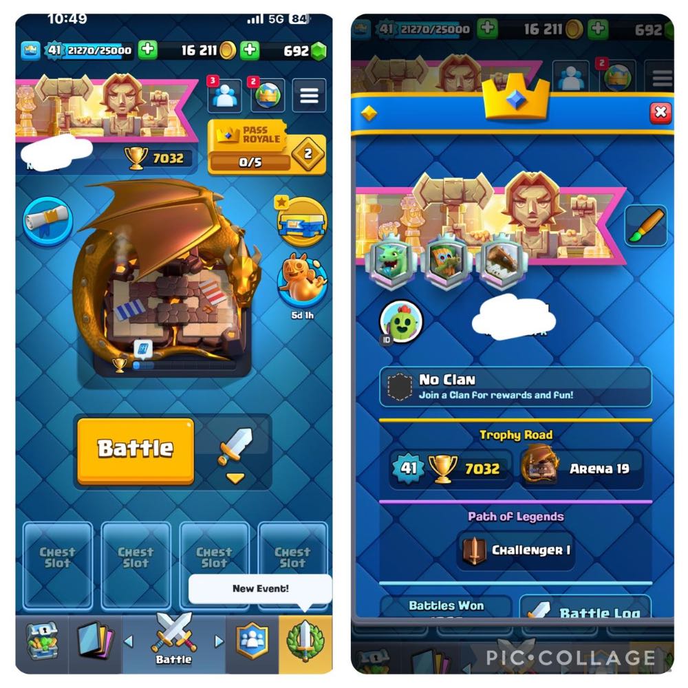 CR58!![7092 ATB]KT-13,LEVEL-41, 15 CARDS MAX LEVEL 14, 48 EMOTES, 5 ...