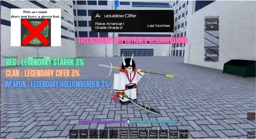 Arrancar Grade 2 Res. Legendary Starrk | Clan Legendary Cifer | Type ...