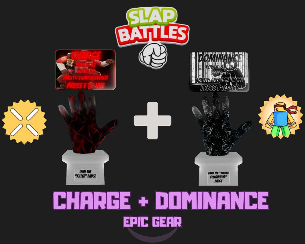 Roblox Slap Battles - Charge + Dominance Glove