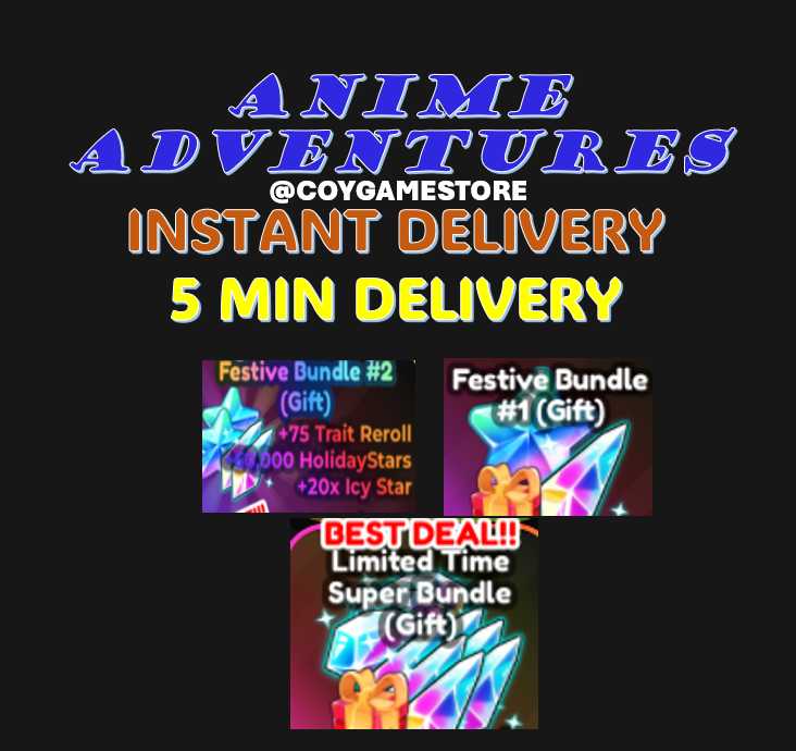 (INSTANT DELIVERY) Anime Adventures Limited Time Super Bundle + Festive ...