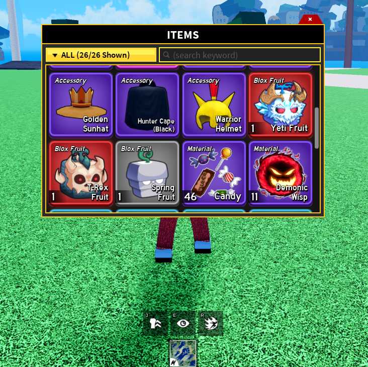 [ Bloxfuit ] - Yeti + T-rex inventory - account lvl 2600