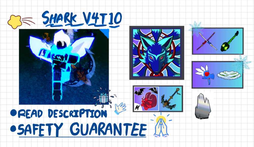 Shark V4 T10 - Level 2550 | Sanguine art | CDK | Shark anchor | Soul ...