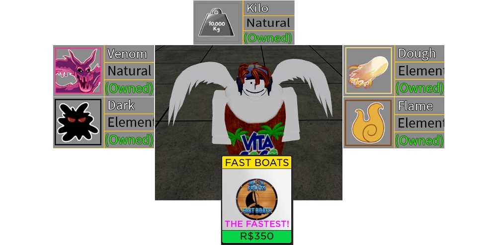 [ SALE ] Blox Fruit | Permanent Dough Venom Dark Flame Kilo | FAST BOAT ...