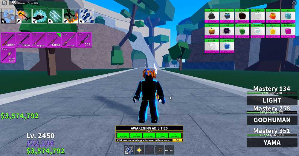 [ Cheap ] Blox Fruits Max Level Account (2450) + LIGHT/Godhuman - Auto ...