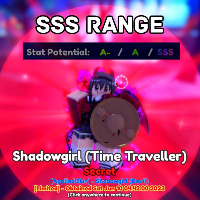 A459Homura Evo SSS Range - Anime Adventures - Instant Delivery