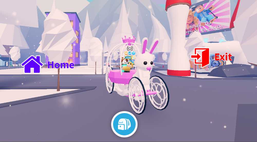 [Adopt Me] Bunny Carriage | Vehicle | via Trade | Roblox
