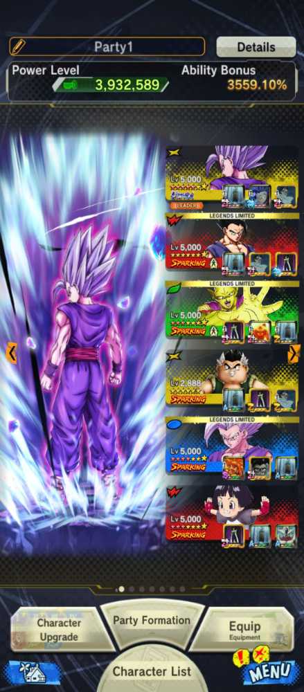 D176-IOS+Android-Full Team Gohan-UL Beast Gohan 12 Red Star+19 Legends ...