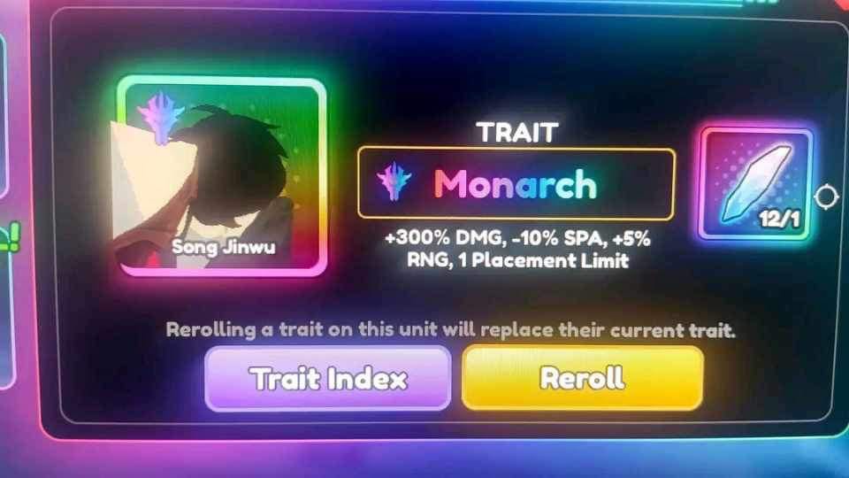 Anime Vanguards Account Monarch Song jinwu