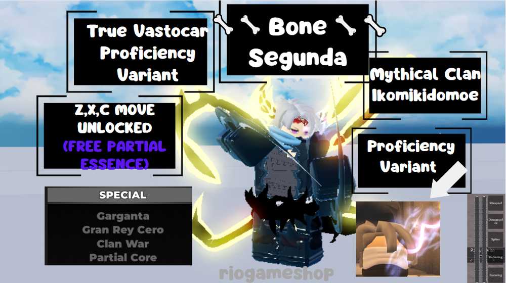True Vasto Segunda Bone|Free Partial Essence (Z,X,C Move Unlocked ...