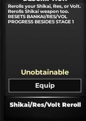 400x Shikai / Res / Volt Rerolls Type Soul