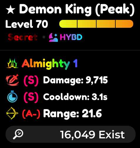 Anime Defenders | ALMIGHTY EVO Demon King DIABLO | GOOD STATS