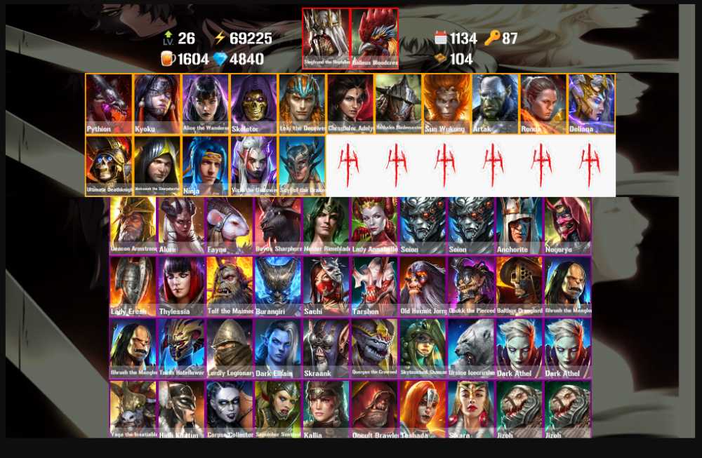 1134 Days 69.2k Energy Mythical Starter Siegfrund the Nephilim ...