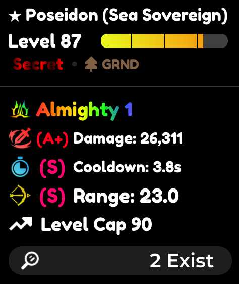 Anime Defenders | ALMIGHTY EVO Poseidon (Sea Sovereign) | GOOD STATS