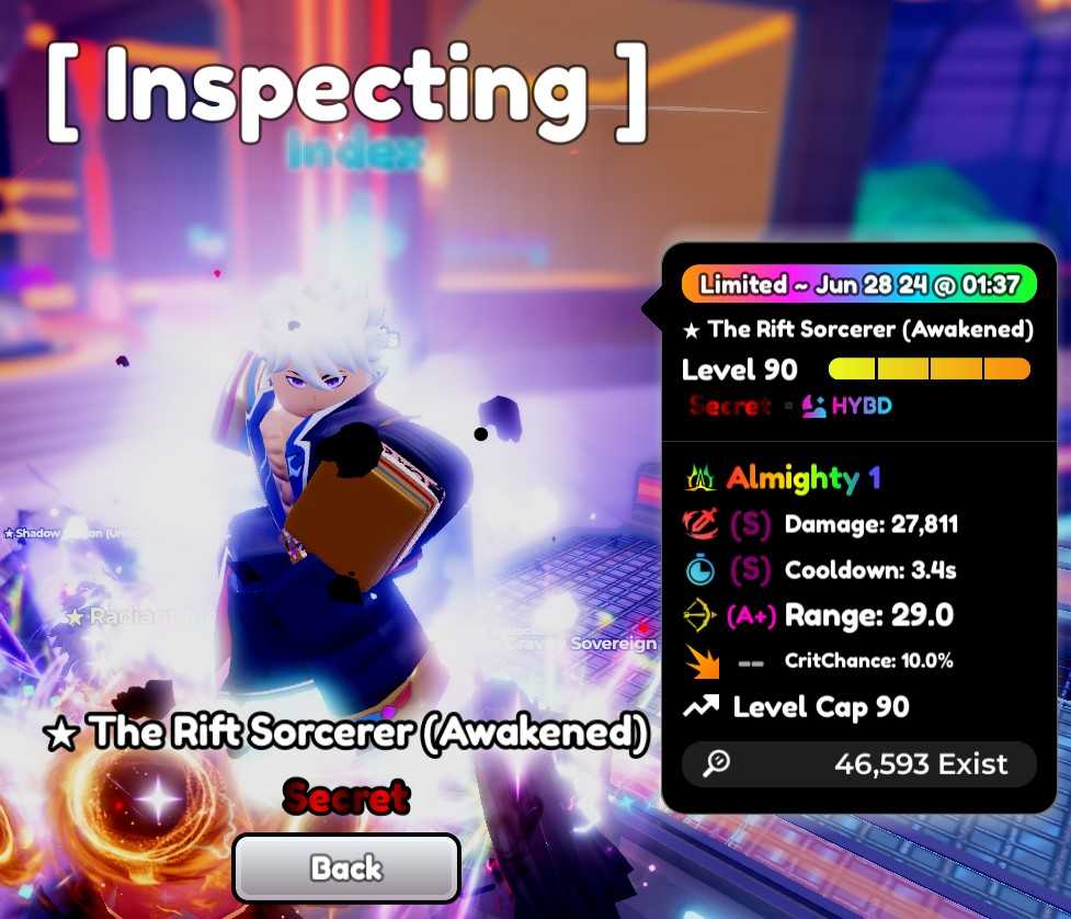 [S S A+] ALMIGHTY THE RIFT SORCERER (GOJO) INSTANT DELIVERY INSTANT ...