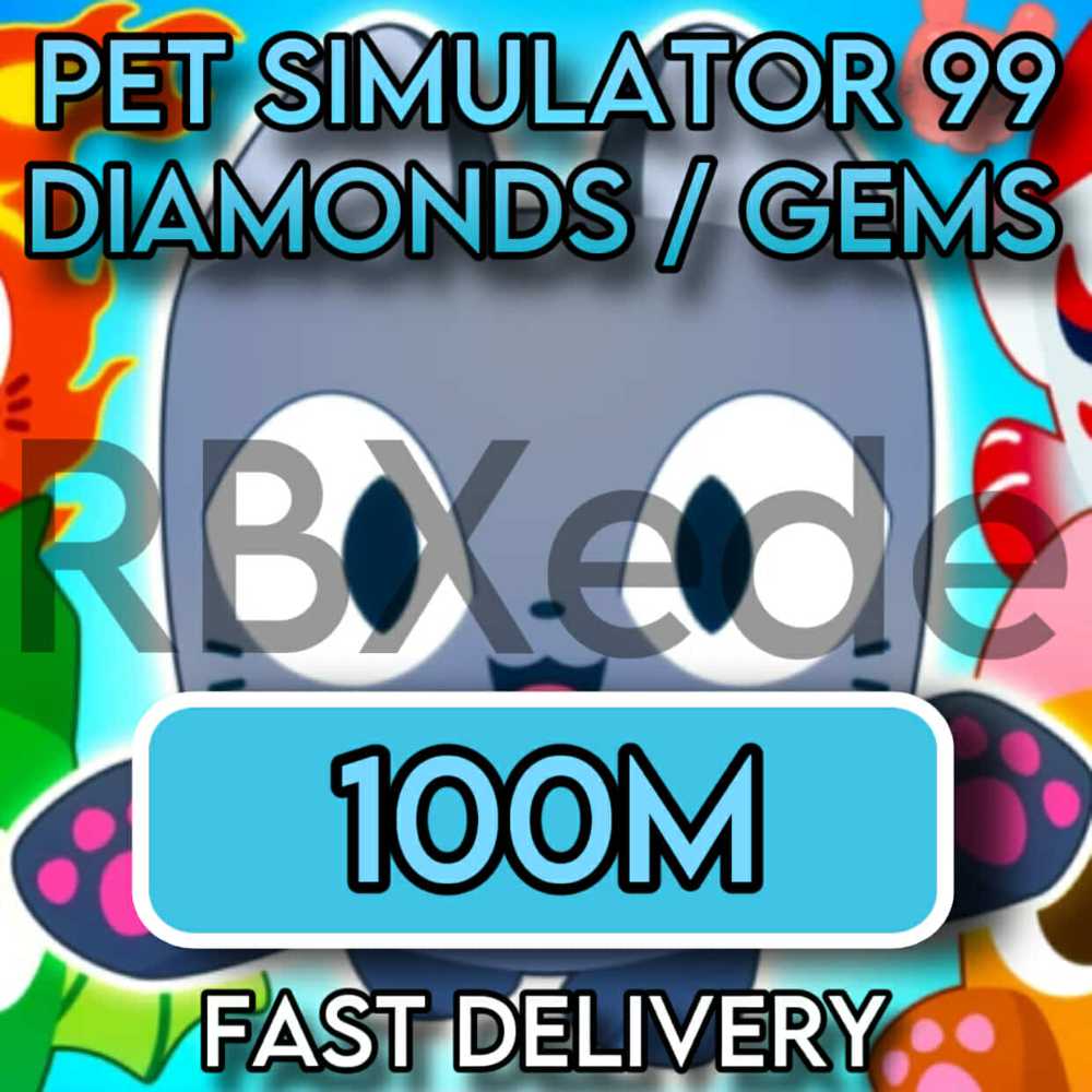 ROBLOX | 100M Pet Simulator 99 Gems | FAST DELIVERY