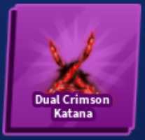 dual crimson katana - blade ball