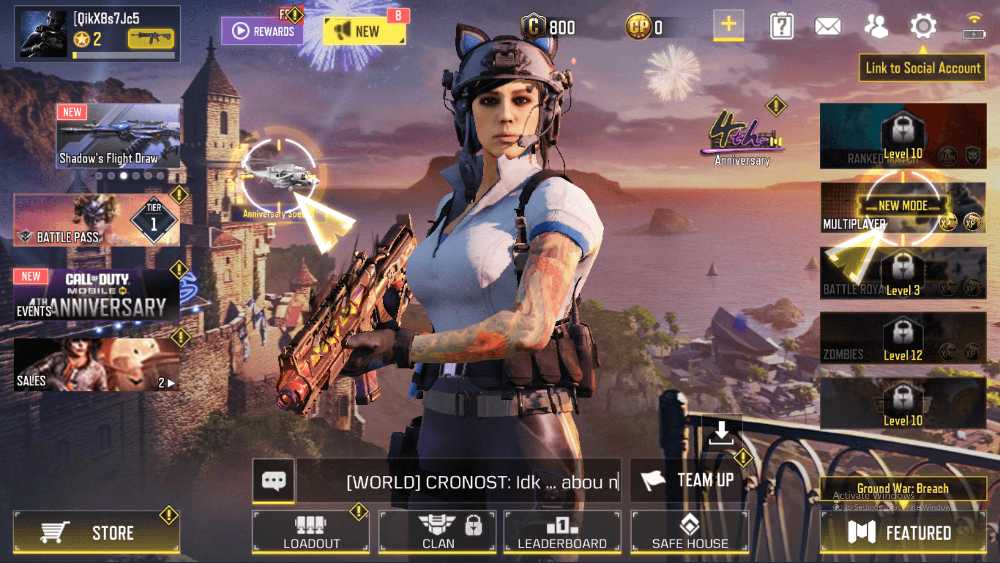 FRESH CODM ACCOUNT WITH MARA NOTICE MEOW ONE OF THE BEST GIRL SKIN ...