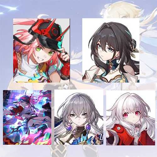 [Asia Female]Rappa + Ruan Mei + Rappa Weapon + Bronya + Clara | Level 6 ...