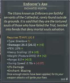 Enforces's Axe Blazing | Deepwoken