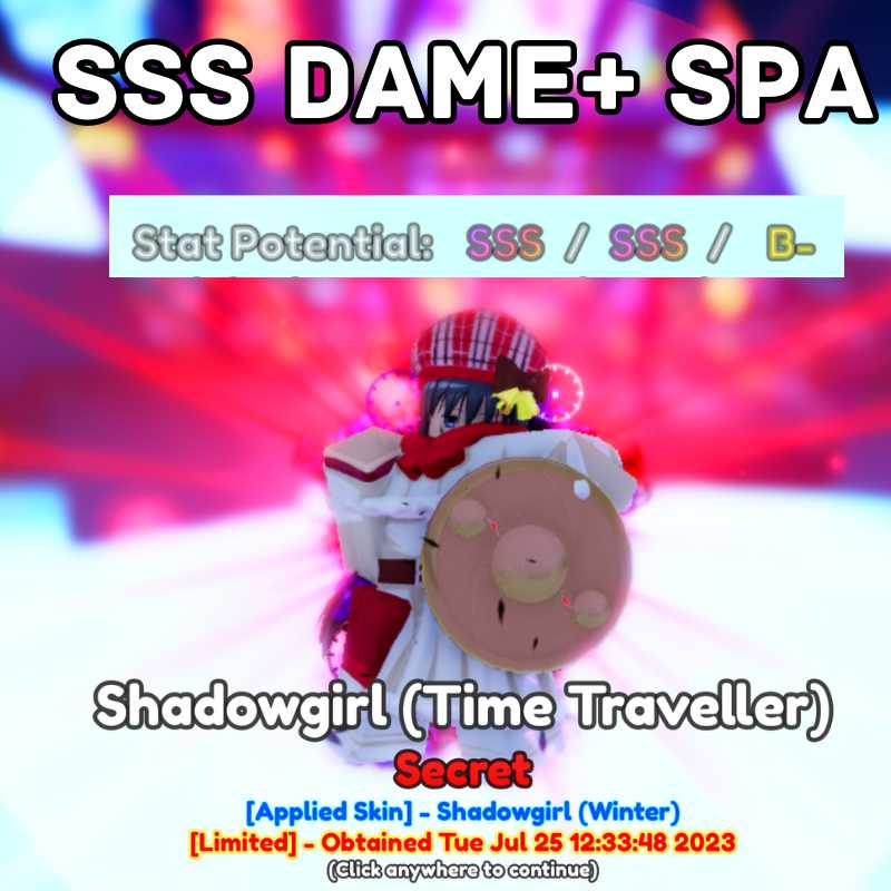 A304Shadowgirl / Homura Evo SSS DAME+ SPA - Anime Adventures - Instant ...