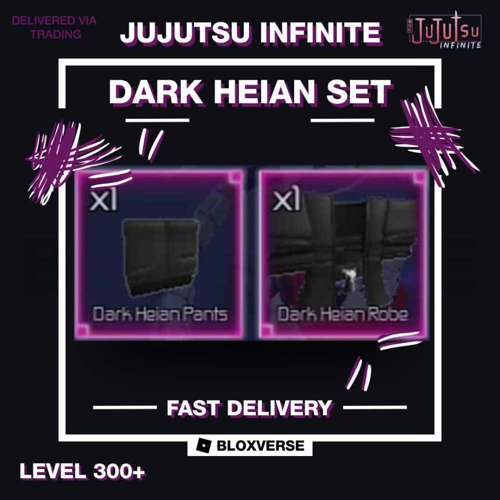LIMITED Dark Heian Set (Robe + Pants) | Jujutsu Infinite | Unobtainable