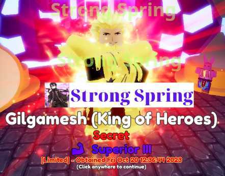 UNIT : Anime Adventures UNIT: GILGAMESH ( KING OF HEROES ) -evolved-