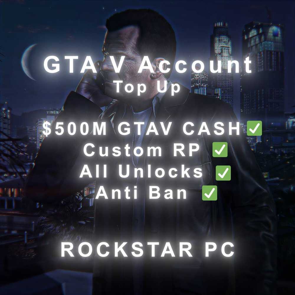 [PC] TOP UP 500 MILLION CASH CUSTOM RANK GTA ONLINE FAST RUN MAX STATS ...