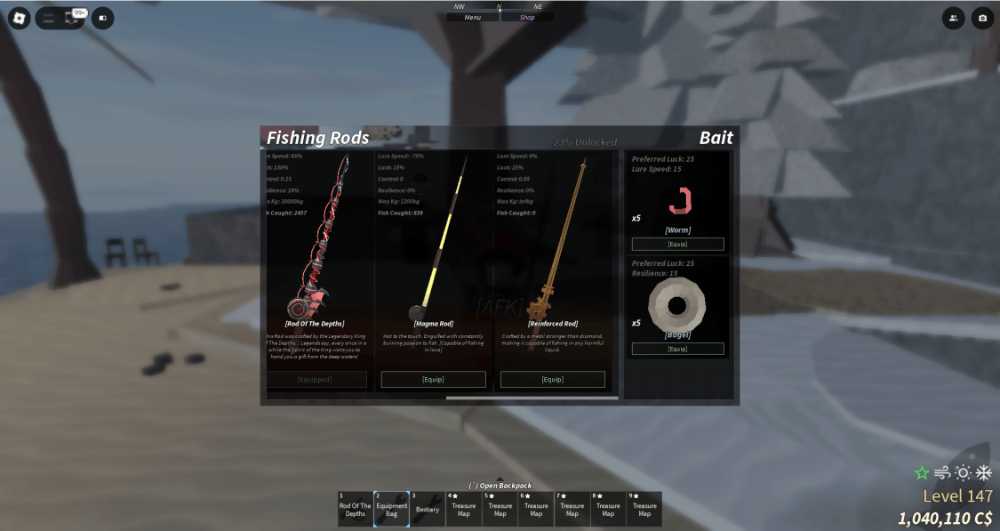 (FISCH) (Rod of The Depths)(Magma Rod)(Reinforce Rod)(Trident Rod) ⬇ ...