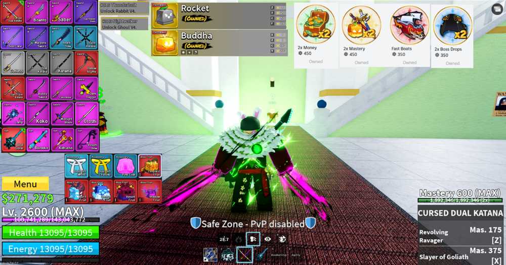 Blox Fruits - V4 Ghoul,Rabbit Permanent Buddha,Rocket (2x Money,2x ...