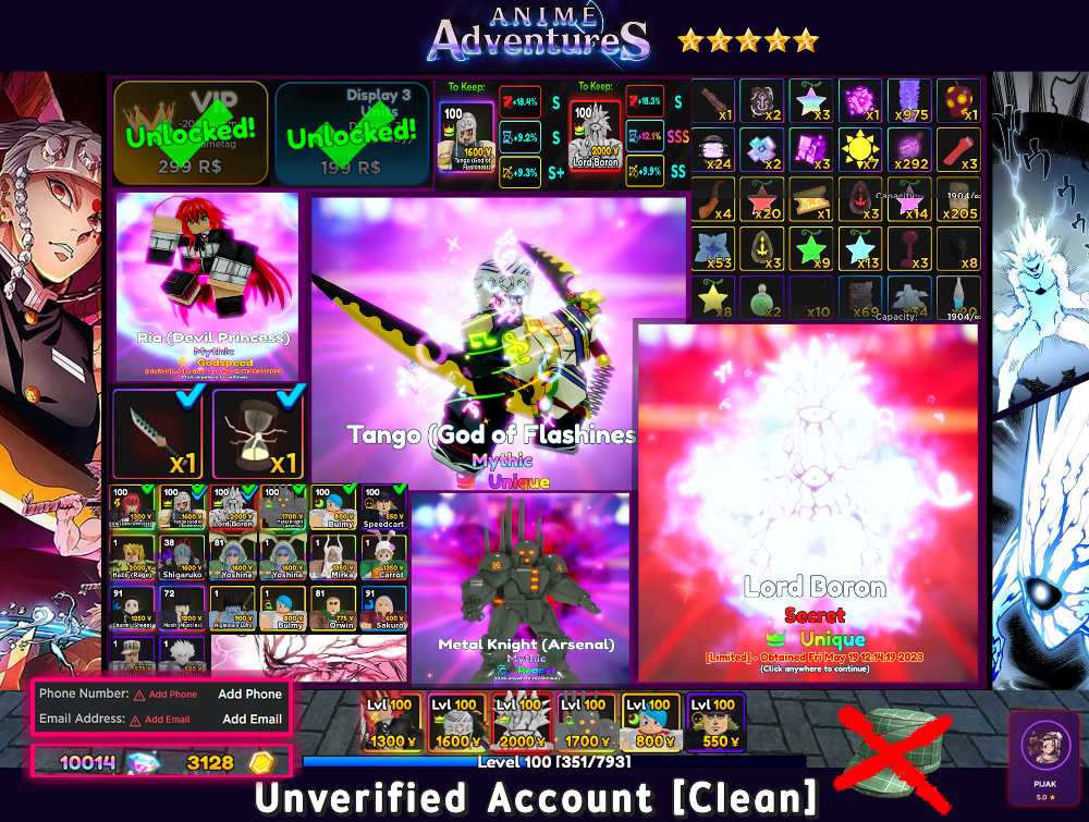 ️[Have 2 Unique!!!]️Unique Tango(God of Flashiness)EVO, Unique Lord ...