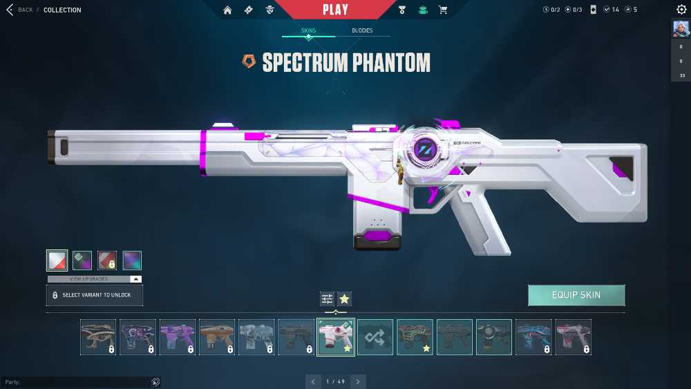 [AP/SEA/OCE] 17 Skins + 1 Melee ⭐SPECTRUM PHANTOM - REAVER VANDAL ...