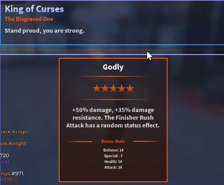 Sukuna King of Curses | Trait Godly | (The Strongest Of History) | A ...