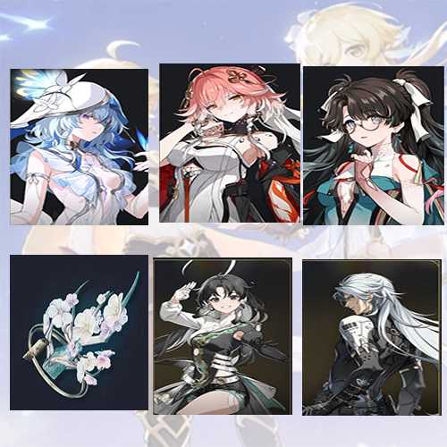 Asia|Female|The Shorekeeper + Changli + Zhe Zhi + Zhe Zhi Weapon + Jian ...