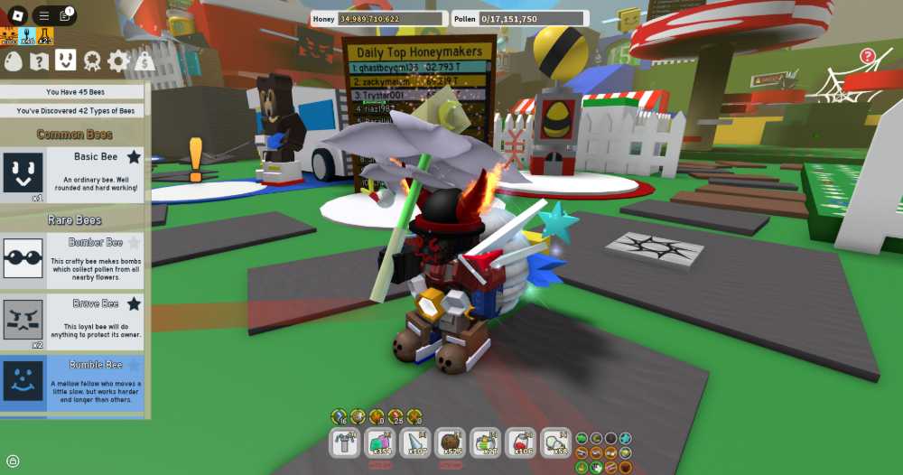 B42 | Bee Swarm Simulator Account | 45 Bee | BSS | Beeswarm | Bee Swarm ...