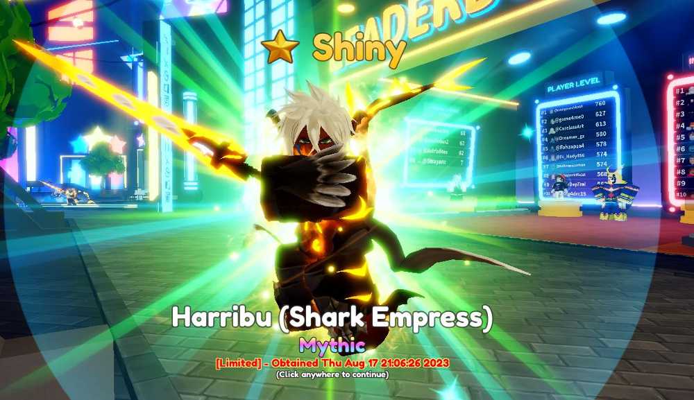 Shiny Harribu (Shark Empress) | Anime Adventure (AA)