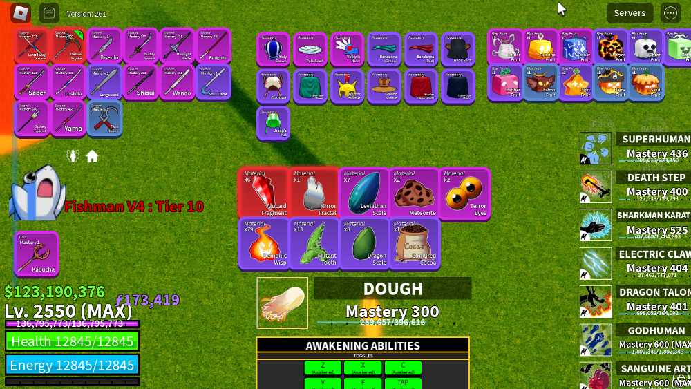 [BLOX FRUITS] Account FULL GEAR Race FISHMAN + SANGUINE ART + Godhuman ...