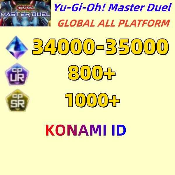 [Yu-Gi-Oh! Master Duel] 34000+ Diamonds + [800UR Dust + 1000+SR] Dust ...