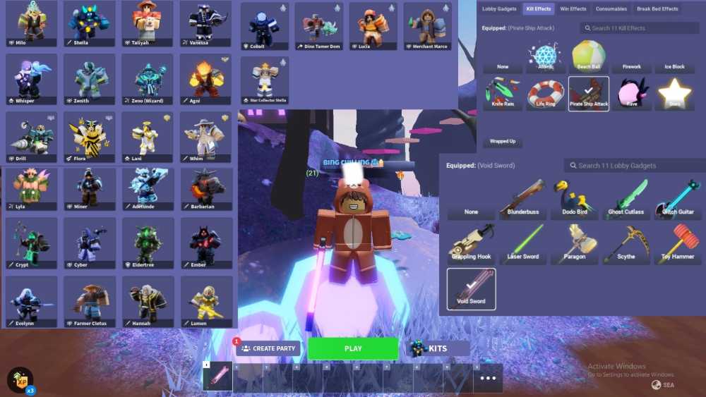 [BEDWARS] 29 KITS × SHEILA + 5 SKINS [RIVALS] GOOD WEAPONS & SKINS LEVEL 98 | 4 GP GOOD AVATAR ...