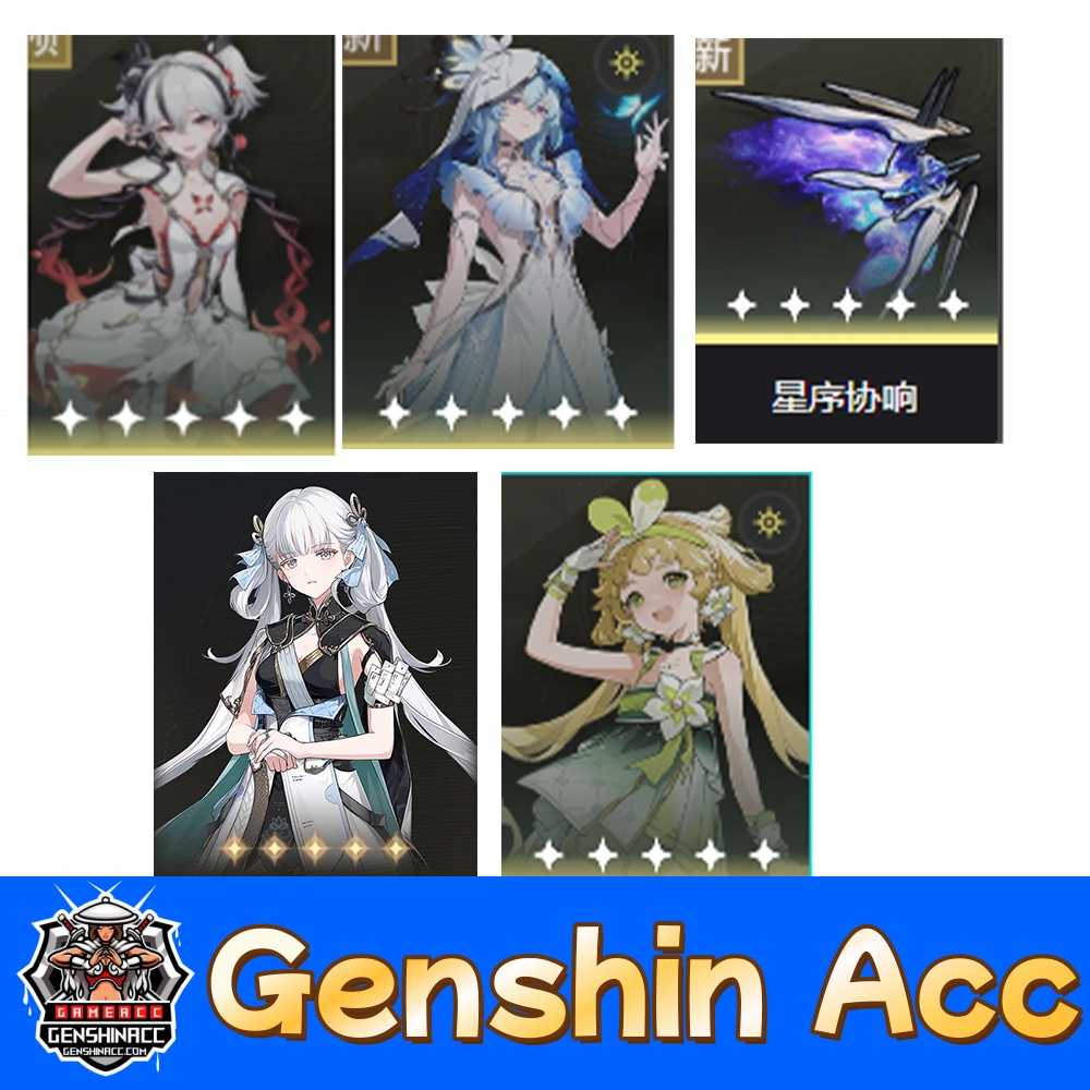 Asia|Camellya+Jinhsi+Shorekeeper+weapon+Verina+random four stars|fast ...
