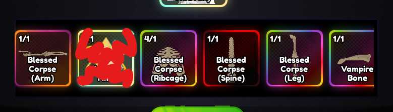 DIO OH ITEMS BUNDLE (Arm, Leg, Spine, Ribcage, Bone) - Anime Last Stand ...